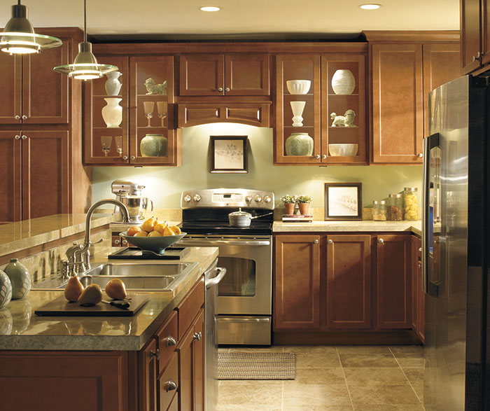 Karwin Painted Cloud and Stained Sahara Kitchen